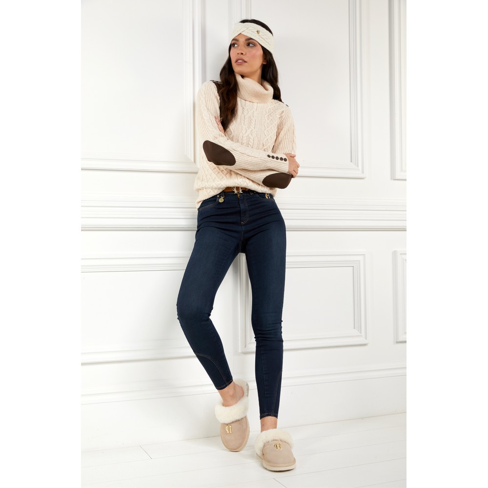 Holland Cooper Shearling Slipper | Oxygen Clothing