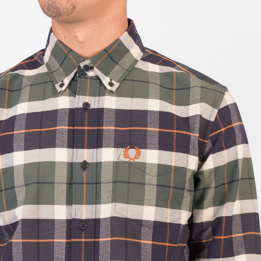 Fred Perry Brushed Tartan Shirt | Oxygen Clothing
