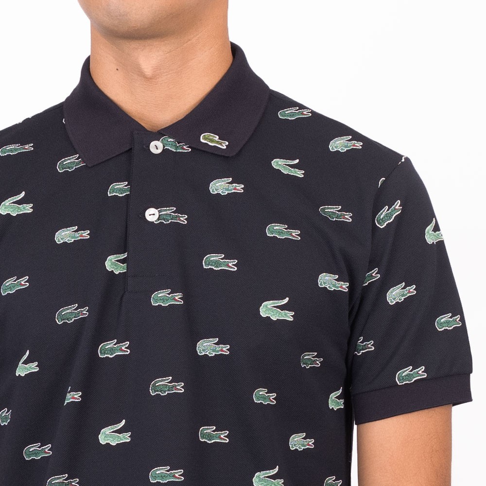 Lacoste PH3562 All Over Croc Polo Shirt | Oxygen Clothing