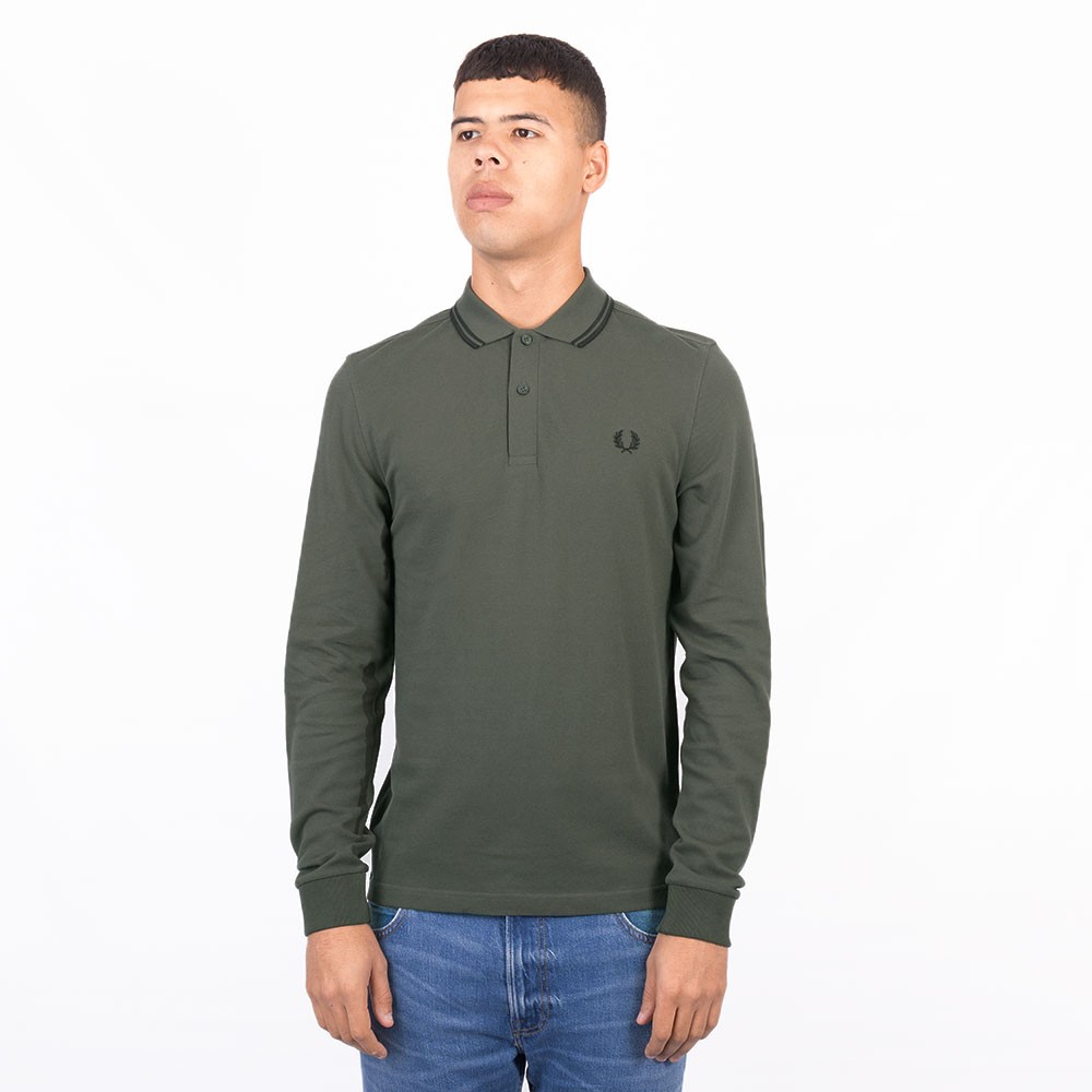 Fred Perry L/S Tipped Polo | Oxygen Clothing