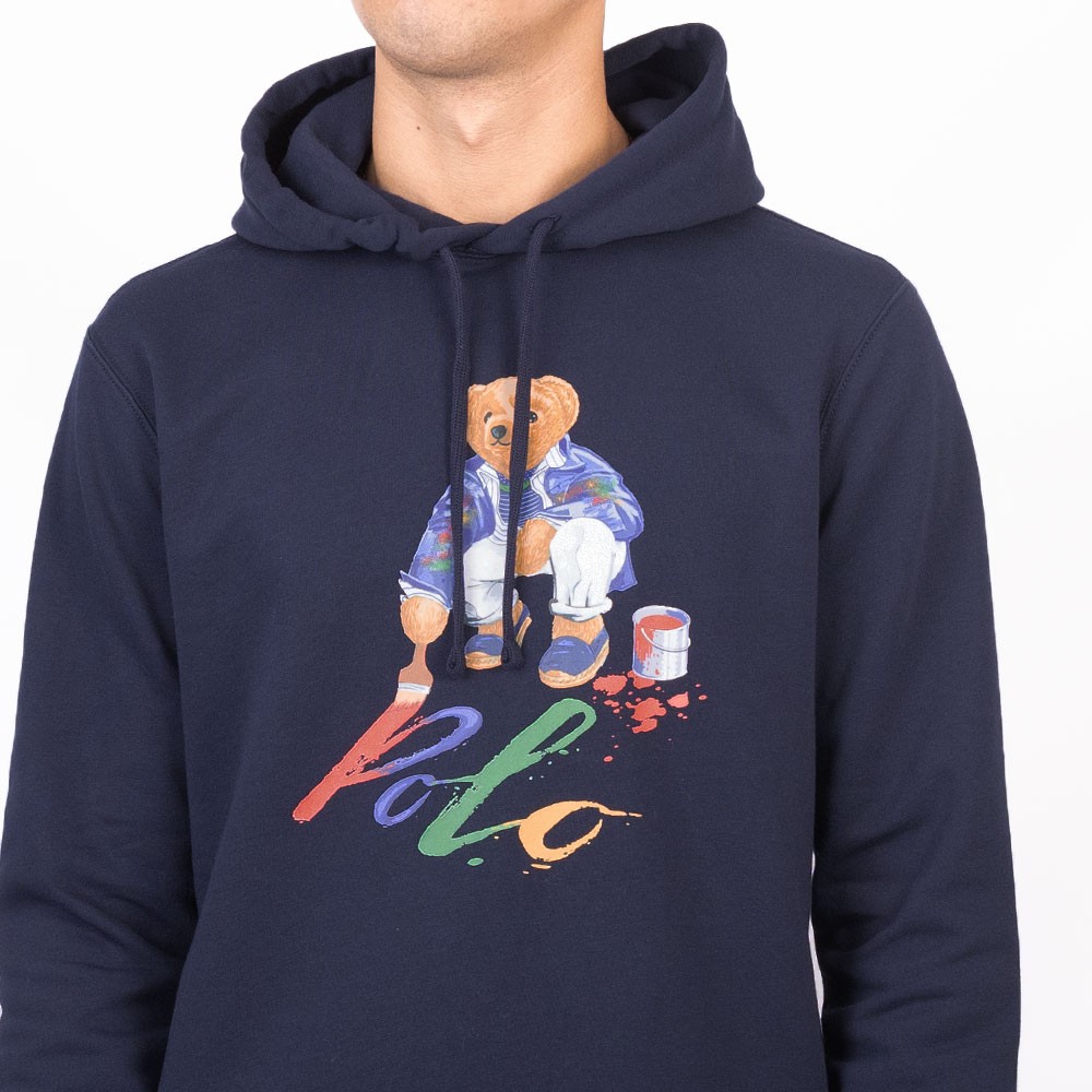 Polo Bear By Ralph Lauren Artist Bear Logo Overhead Hoody | Oxygen Clothing