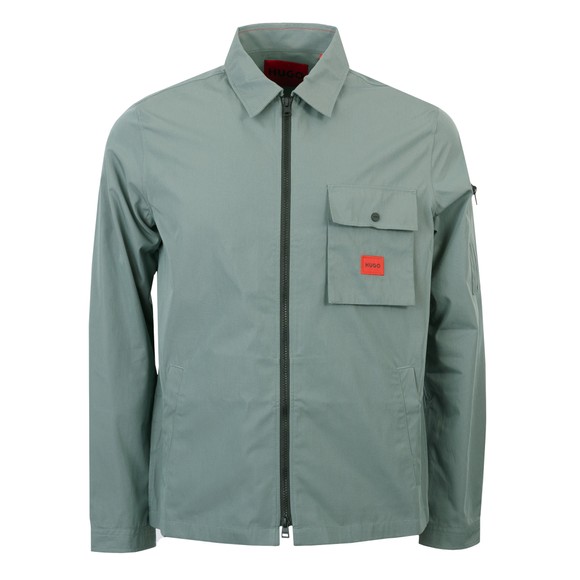 HUGO Emmond Red Patch Overshirt | Oxygen Clothing