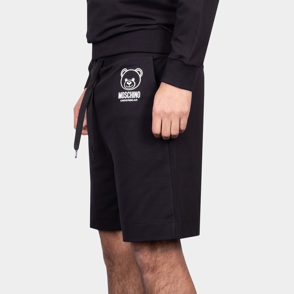 Moschino Bear Logo Sweat Short | Oxygen Clothing