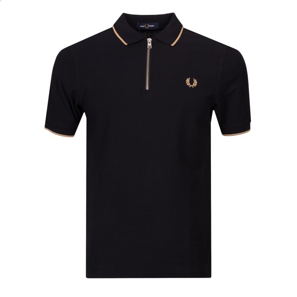 Fred Perry Crepe Pique 1/4 Zip Polo | Oxygen Clothing