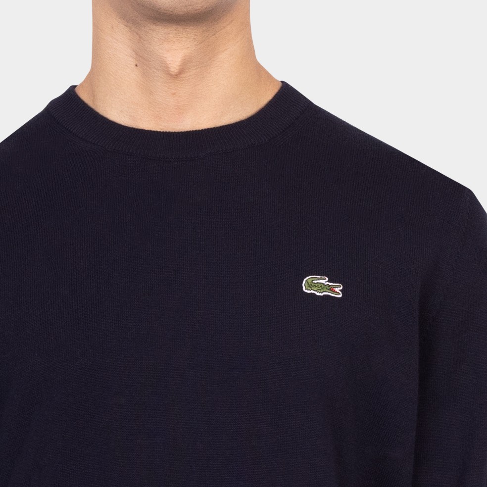 Lacoste AH0128 Knitted Crew Jumper | Oxygen Clothing