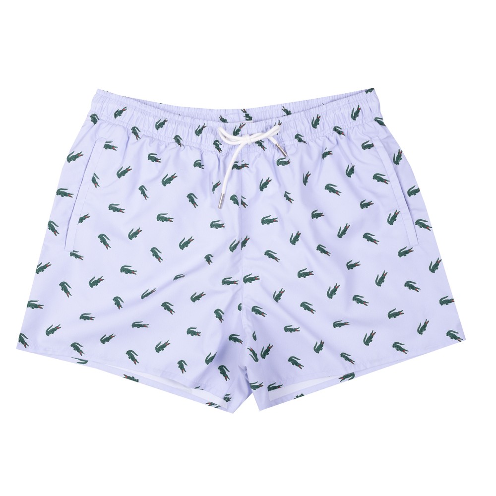 Lacoste Crocodile Print Swim Shorts | Oxygen Clothing
