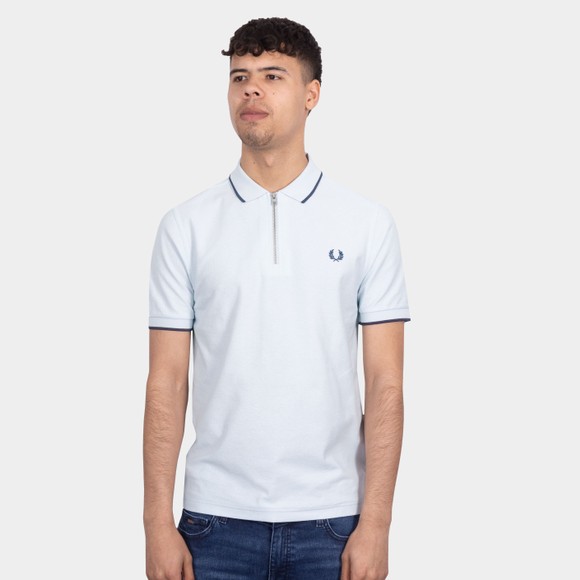 Fred Perry Crepe Pique 1/4 Zip Polo | Oxygen Clothing