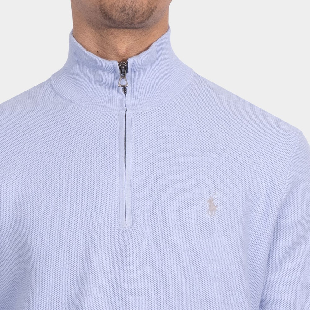 Polo Ralph Lauren Waffle Half Zip Sweatshirt | Oxygen Clothing