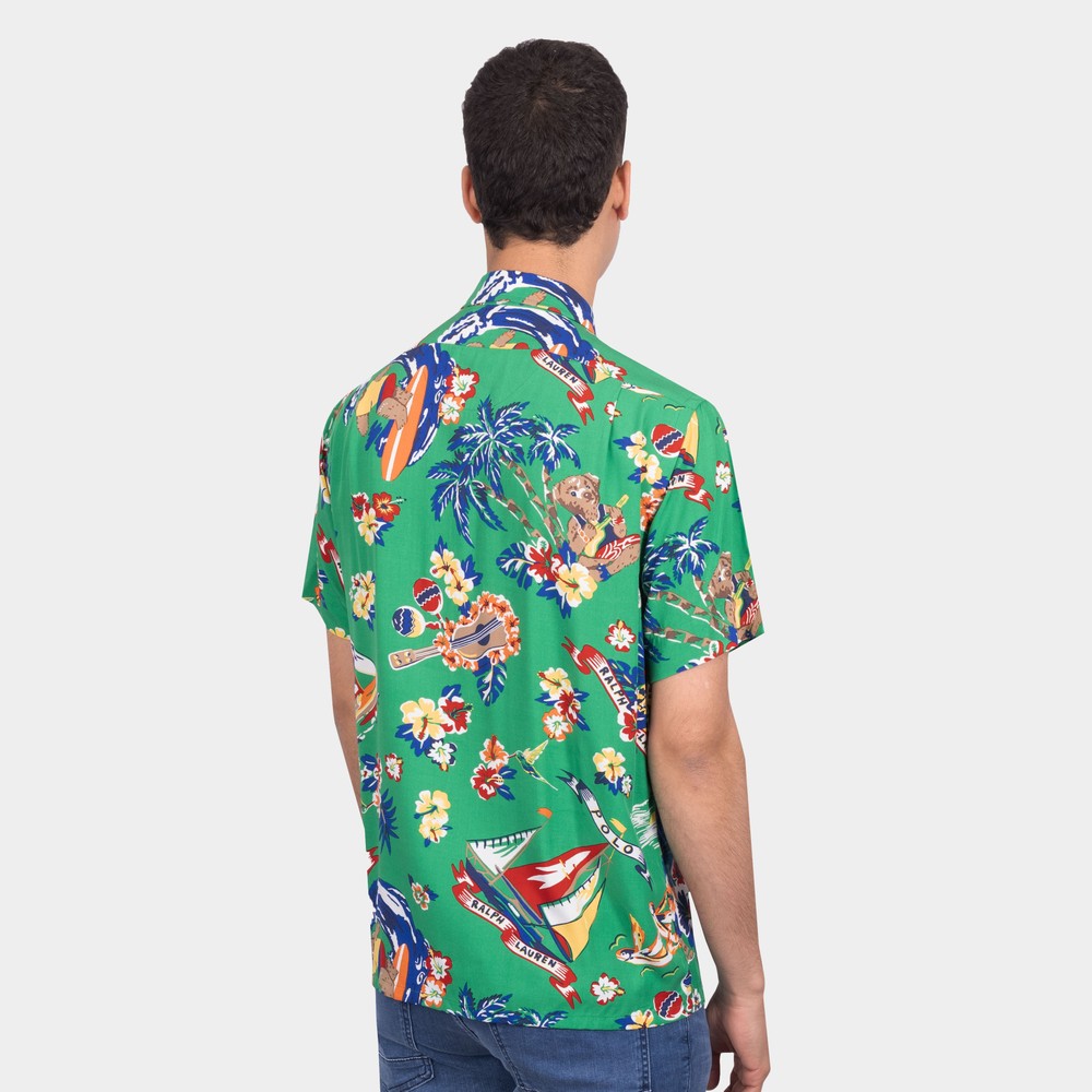 Polo Ralph Lauren Polo Bear Surf Print Shirt | Oxygen Clothing