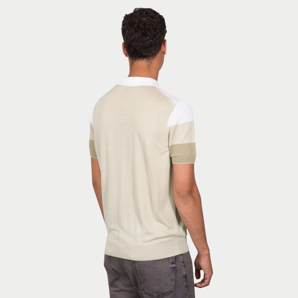 BOSS Formal Trieste Zip Knitted Polo Shirt | Oxygen Clothing