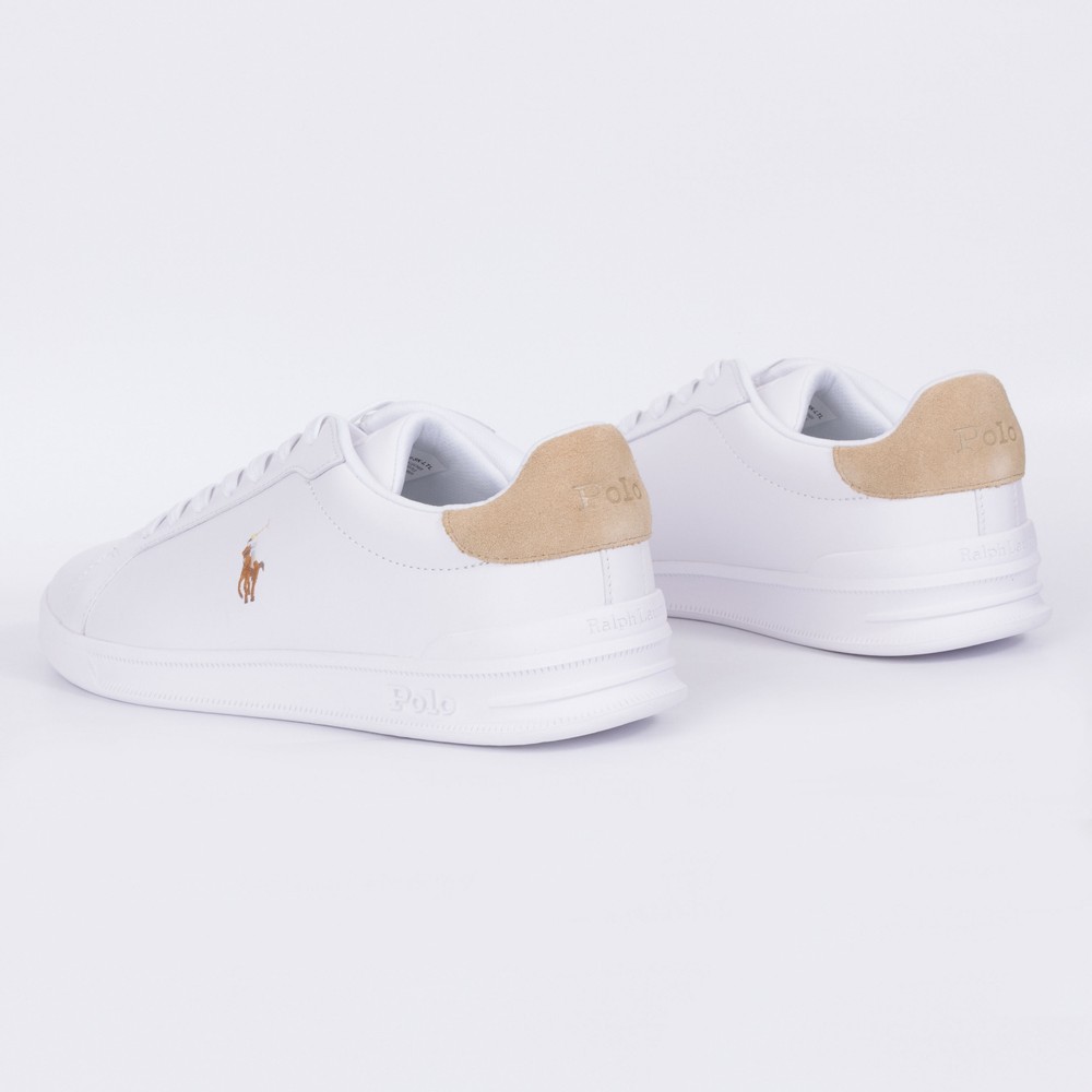 Polo Ralph Lauren HRT Leather Trainer | Oxygen Clothing