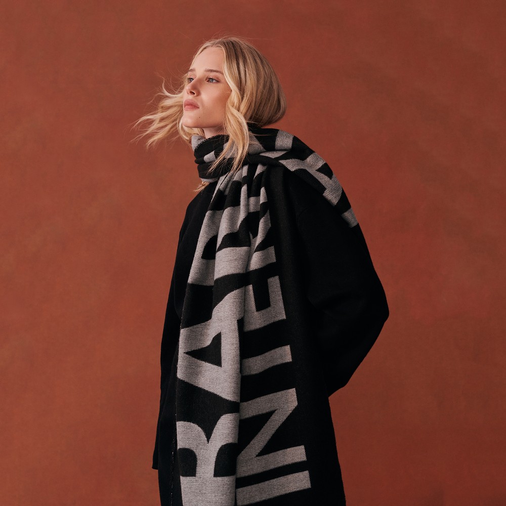 Barbour International Milla Logo Scarf | Oxygen Clothing