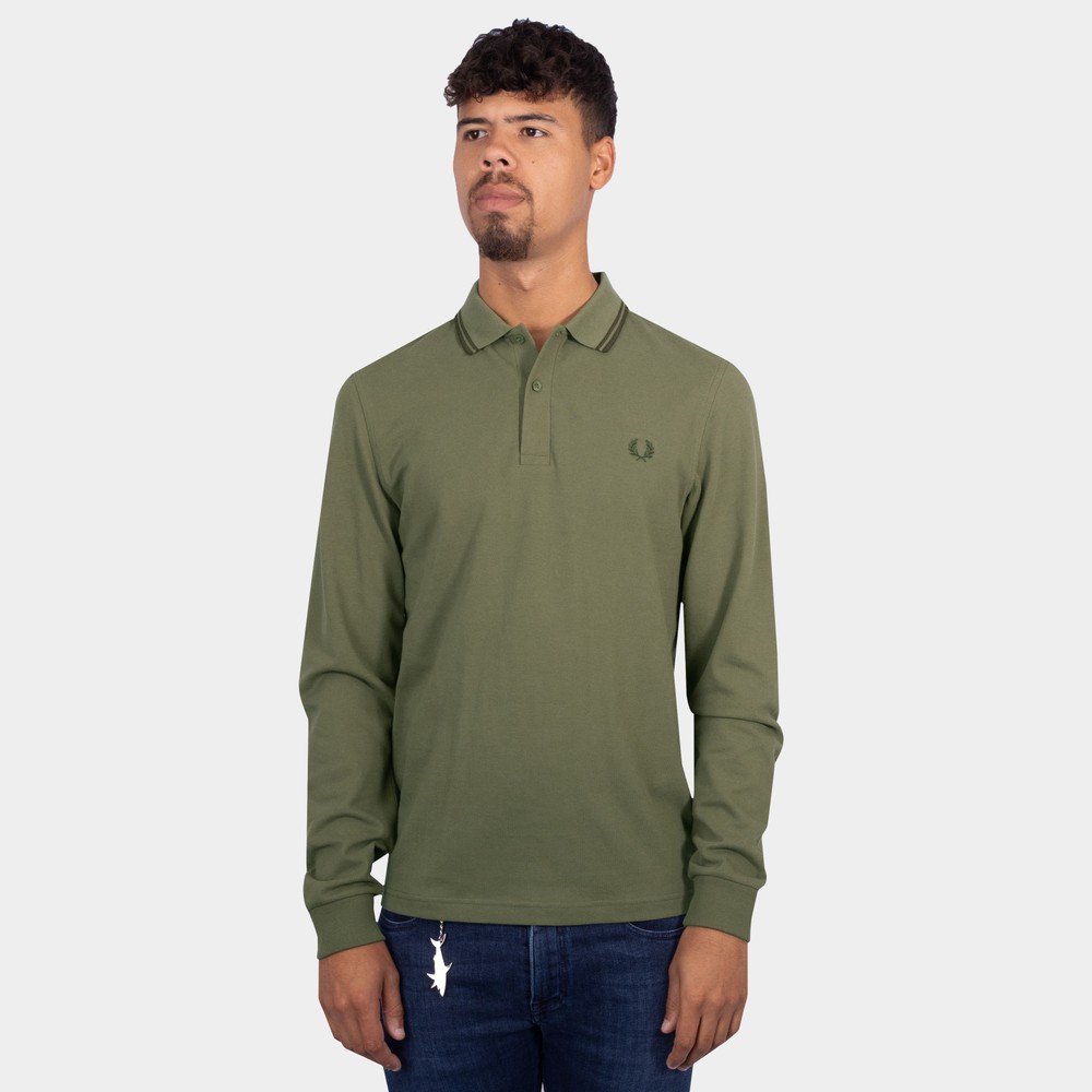 Fred Perry L/S Tipped Polo | Oxygen Clothing