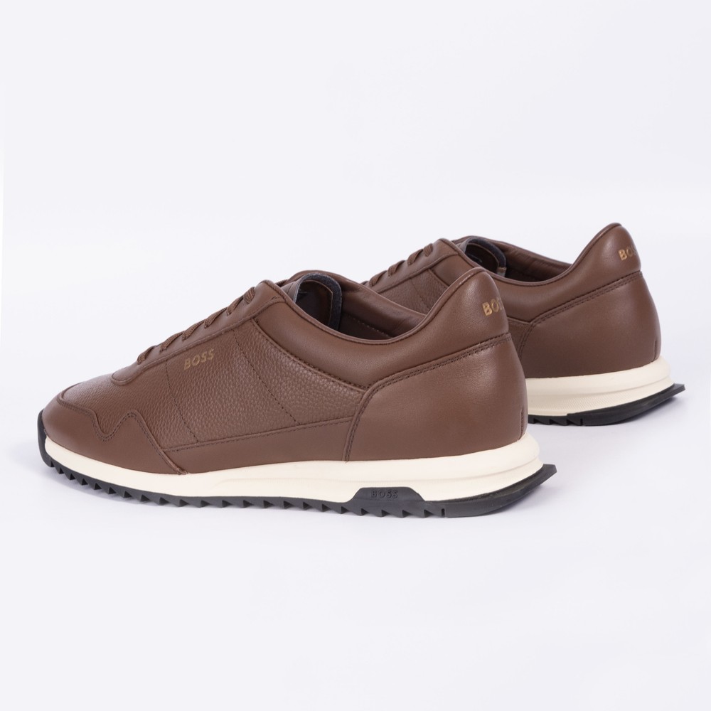BOSS Zayn Lowp Ittb Leather Trainer | Oxygen Clothing