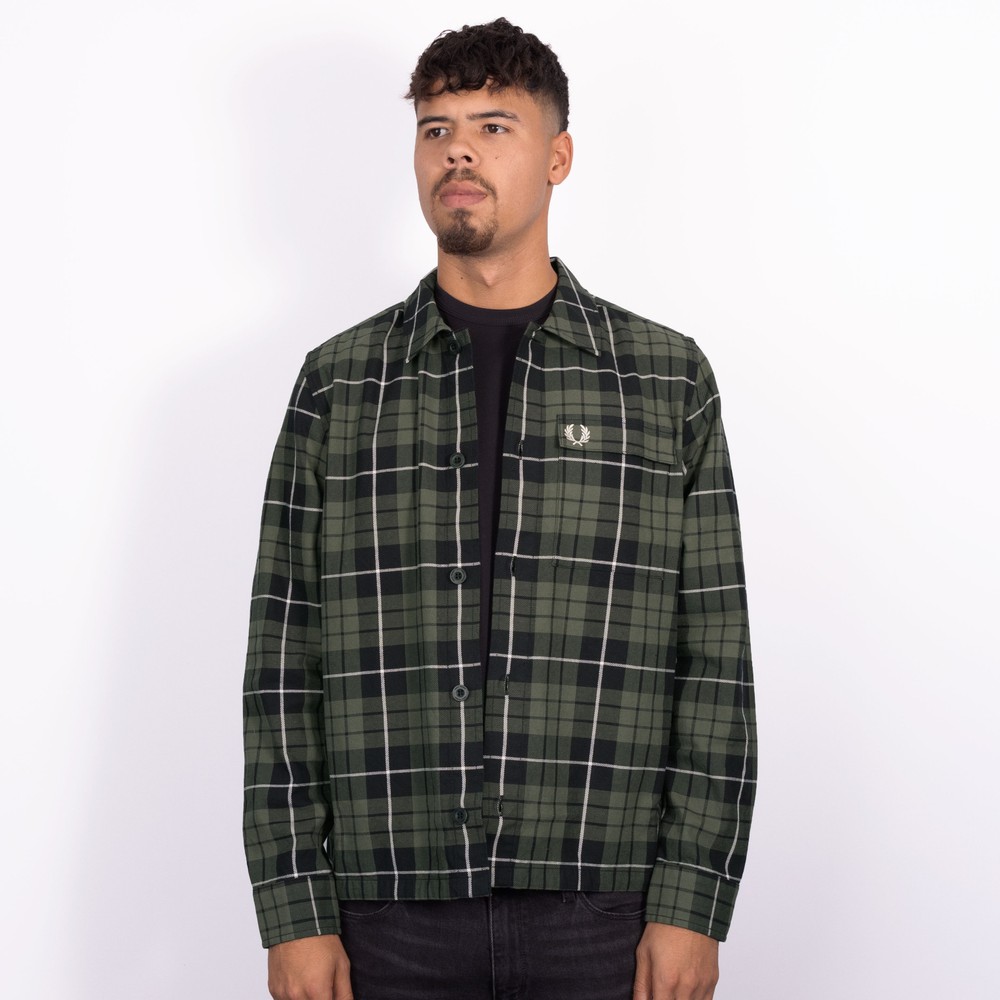 Fred Perry Check Overshirt | Oxygen Clothing
