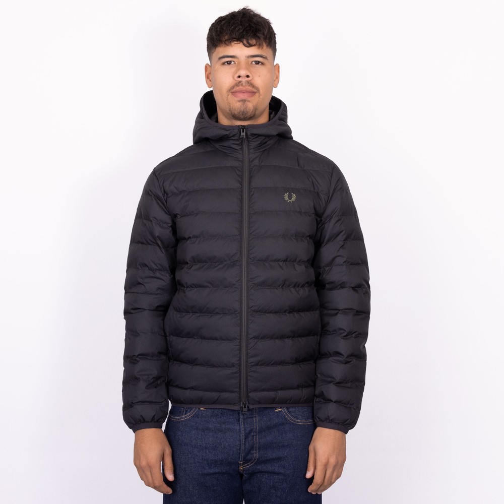 Fred Perry Hooded Insulated Jacket | Oxygen Clothing