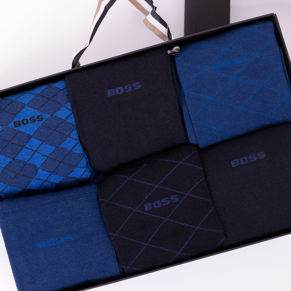 BOSS 6 Pack Sock Box Set | Oxygen Clothing