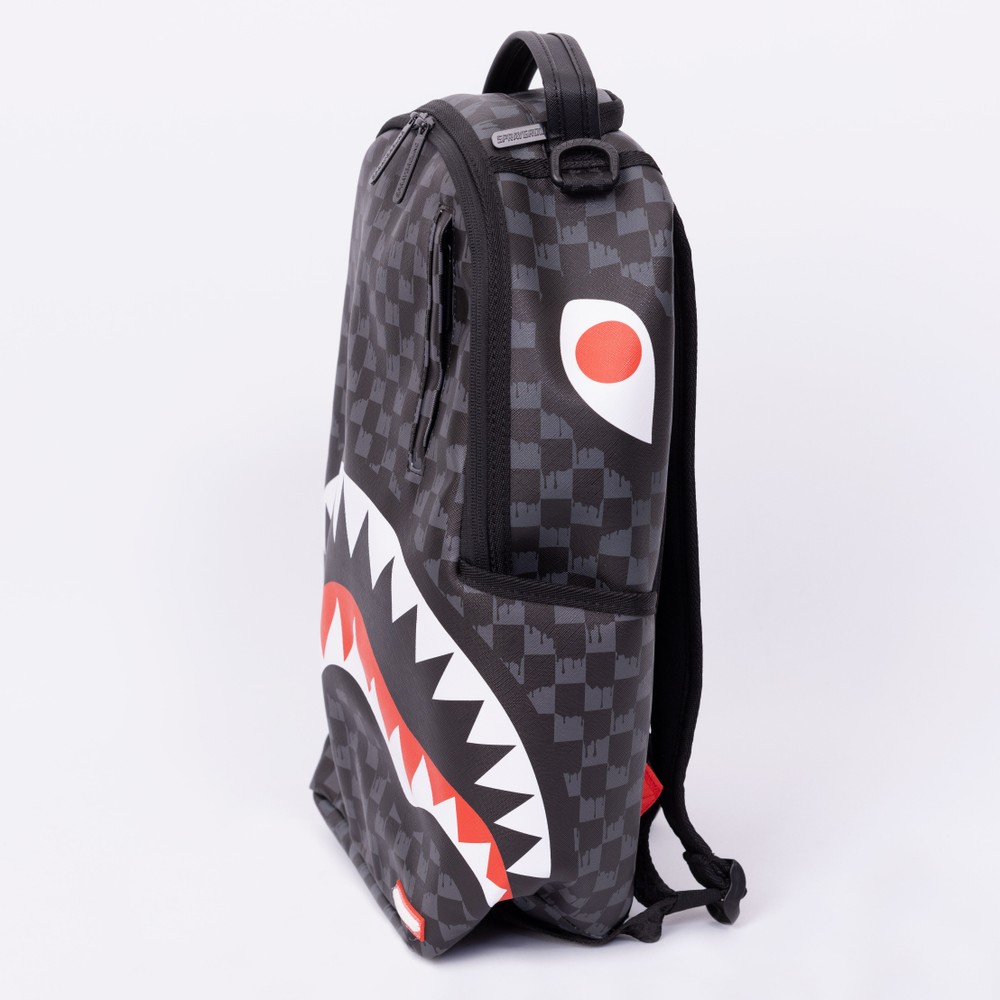 Sprayground Drip Check Shark Backpack | Oxygen Clothing