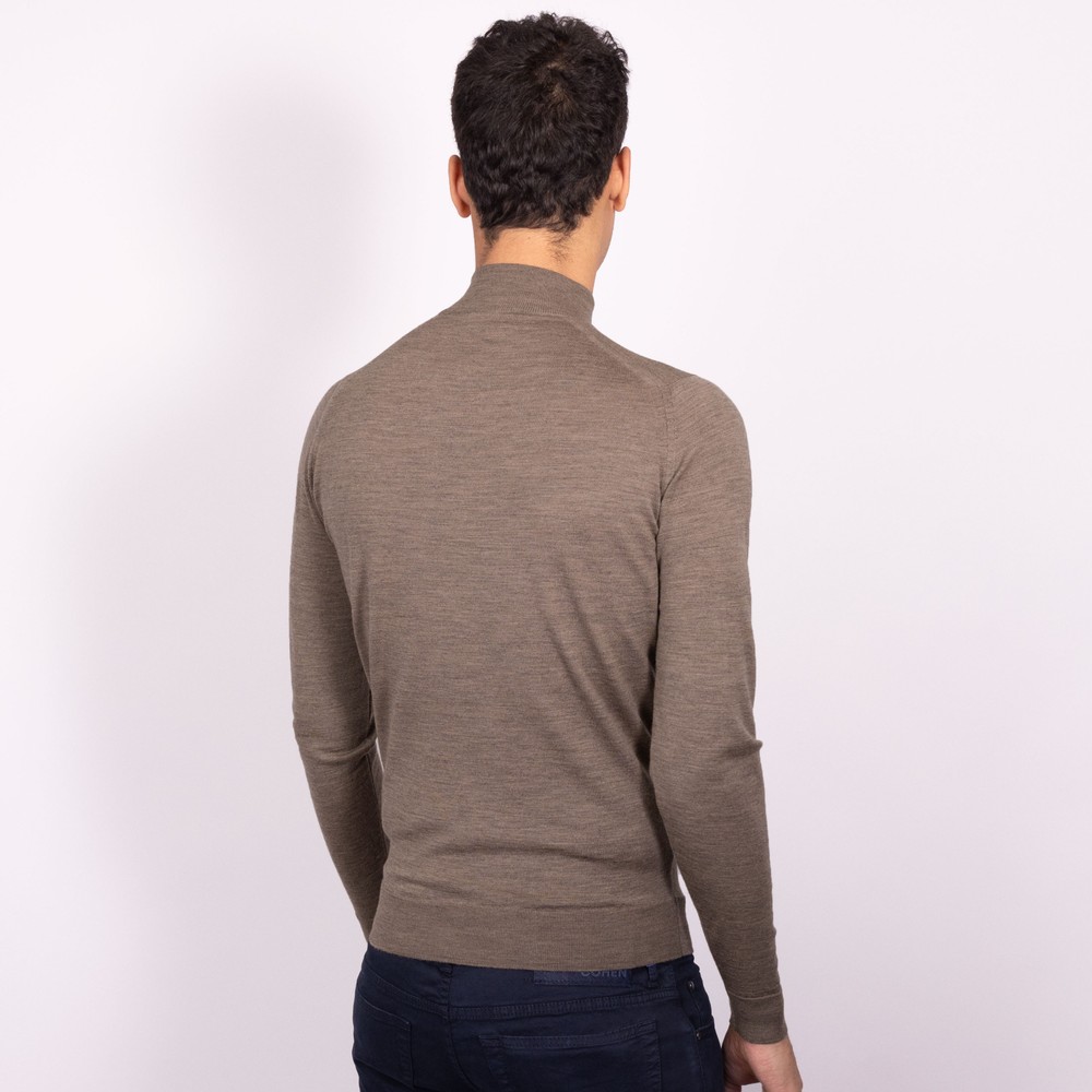 John Smedley Barrow Half Zip Knit | Oxygen Clothing