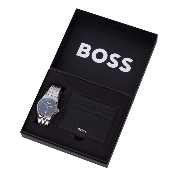 BOSS Watch & Card Holder Gift Set | Oxygen Clothing