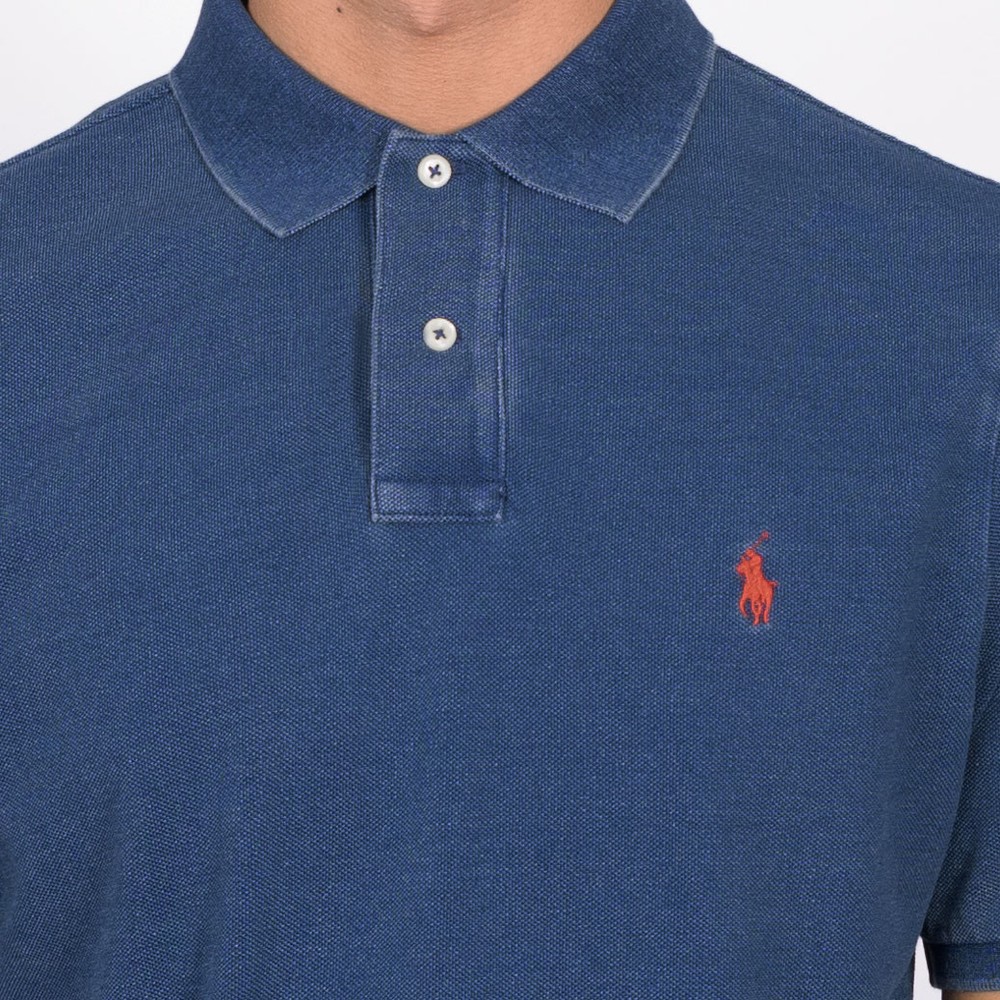 Polo Ralph Lauren Classic Fit Indigo Mesh Polo | Oxygen Clothing