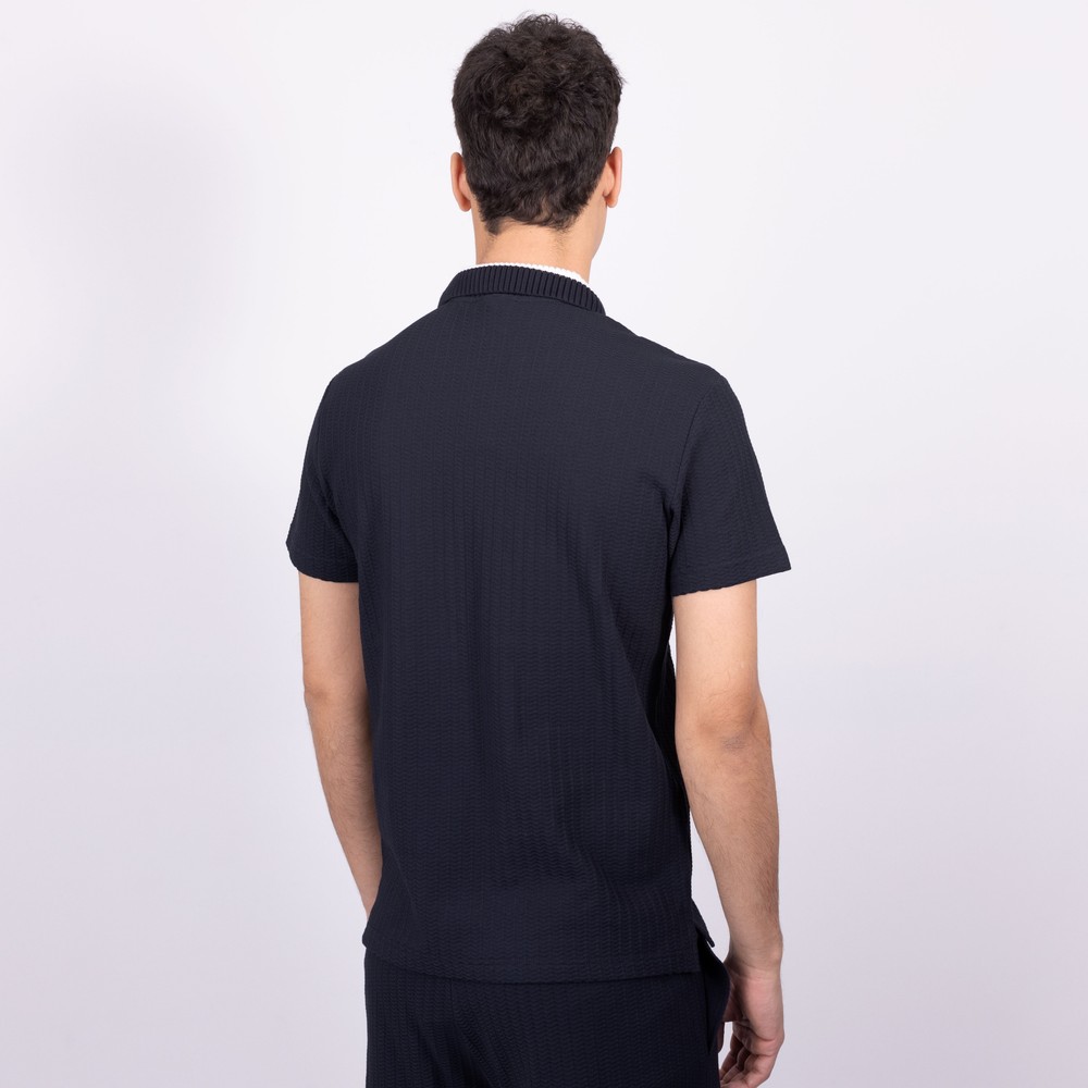 Emporio Armani Chevron Beach Polo Shirt | Oxygen Clothing