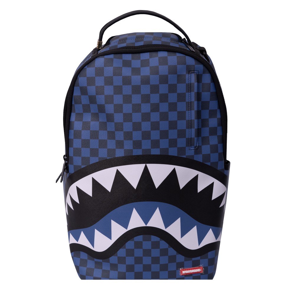 Sprayground Midnight Peeking Character Check Backpack | Oxygen Clothing
