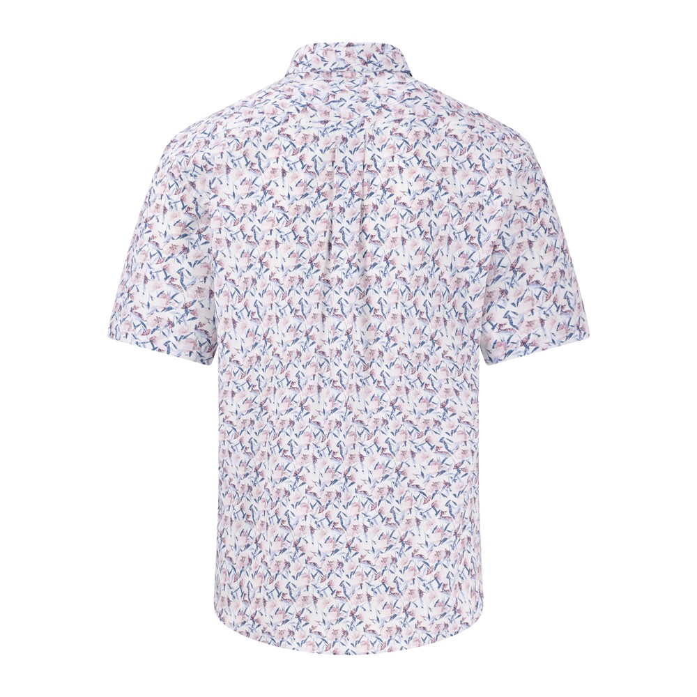 Fynch Hatton Premium Flower Print Short Sleeve Shirt | Masdings