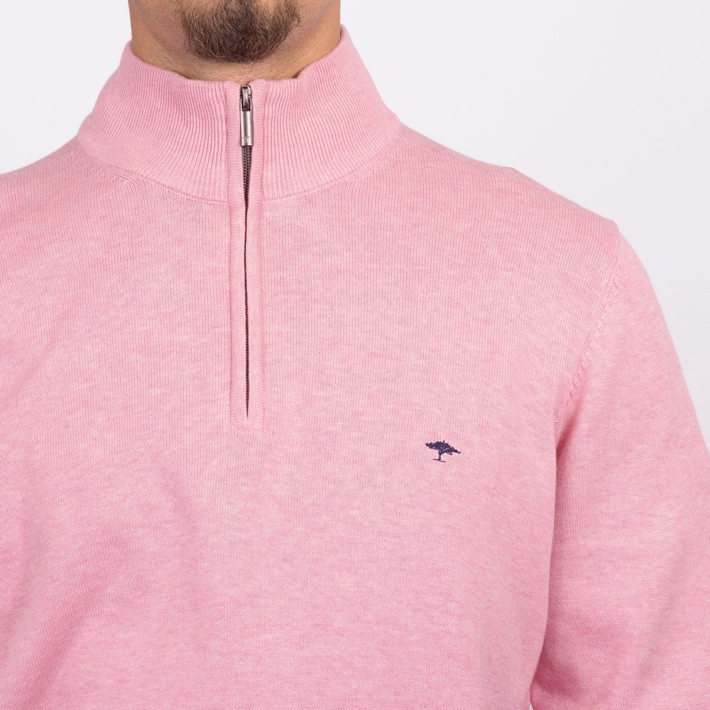 Fynch Hatton Troyer Superfine Half Zip Jumper | Masdings