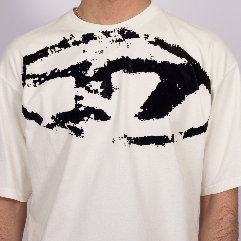 Diesel T-Boxt N14 Flocked Logo T Shirt | Oxygen Clothing