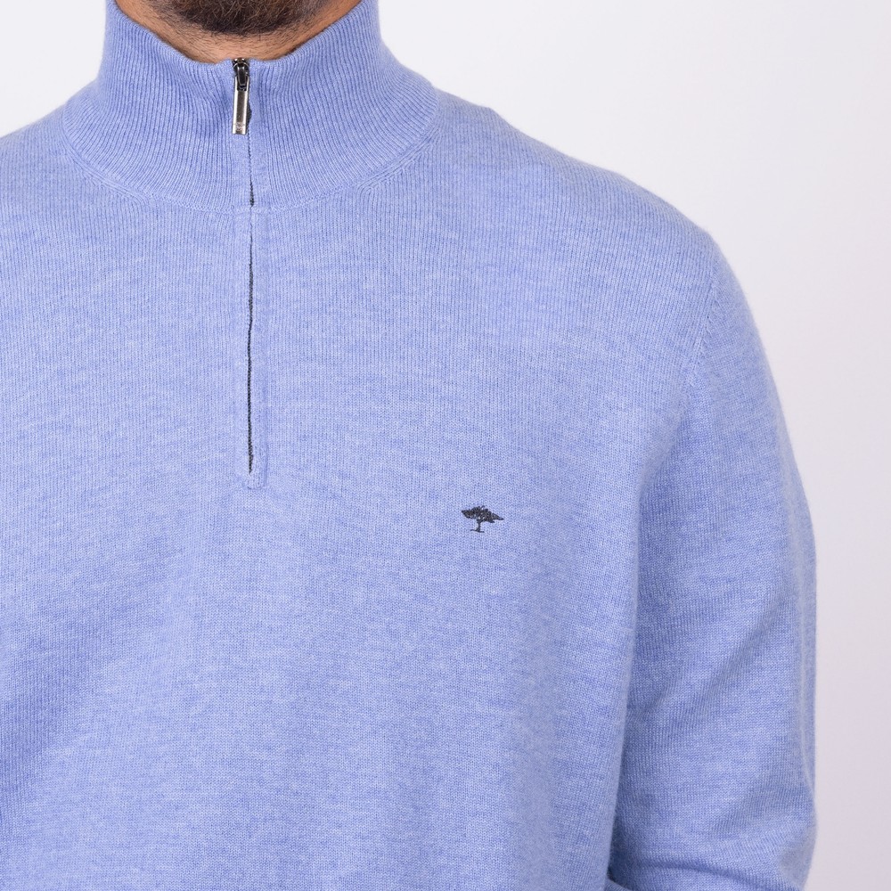 Fynch Hatton Troyer 1/4 Zip Merino Cashmere Jumper | Masdings