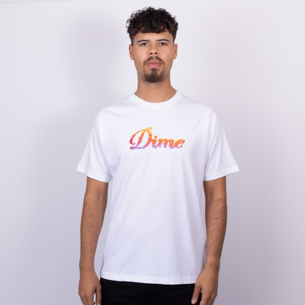 Dime Cursive Cloud T Shirt | Oxygen Clothing