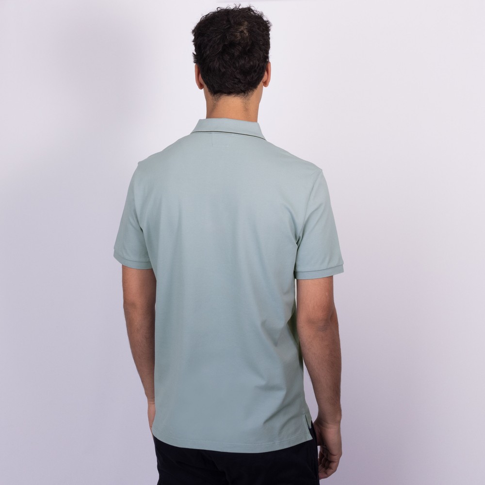 C.P. Company Stretch Pique Tipped Polo Shirt | Oxygen Clothing