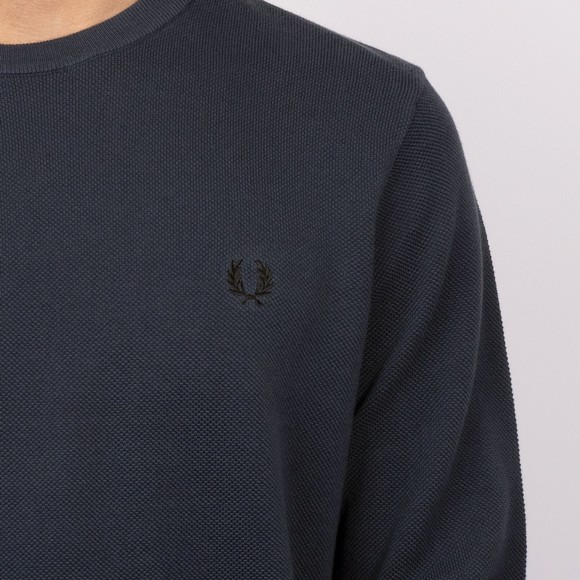 Fred Perry Pique Stitch Crew Neck Jumper | Oxygen Clothing