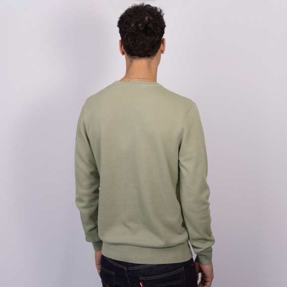 Fred Perry Pique Stitch Crew Neck Jumper | Oxygen Clothing