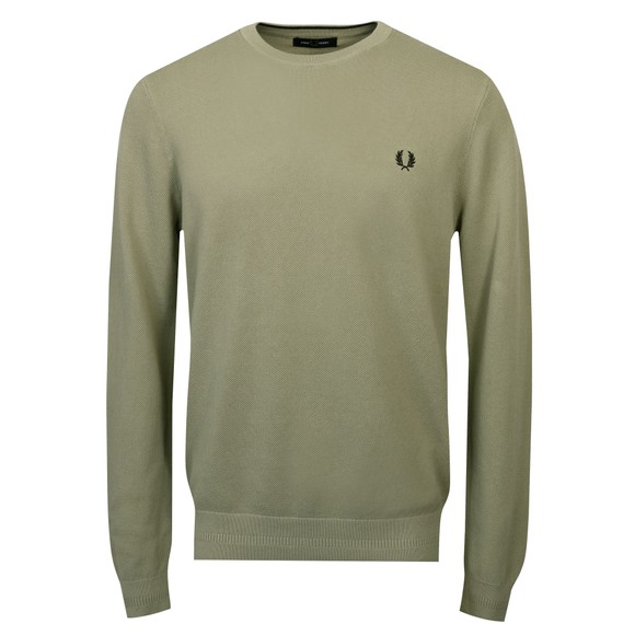Fred Perry Pique Stitch Crew Neck Jumper | Oxygen Clothing