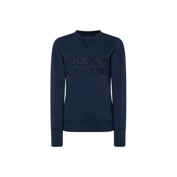 Holland Cooper Crystal Logo Crewneck Sweatshirt | Oxygen Clothing