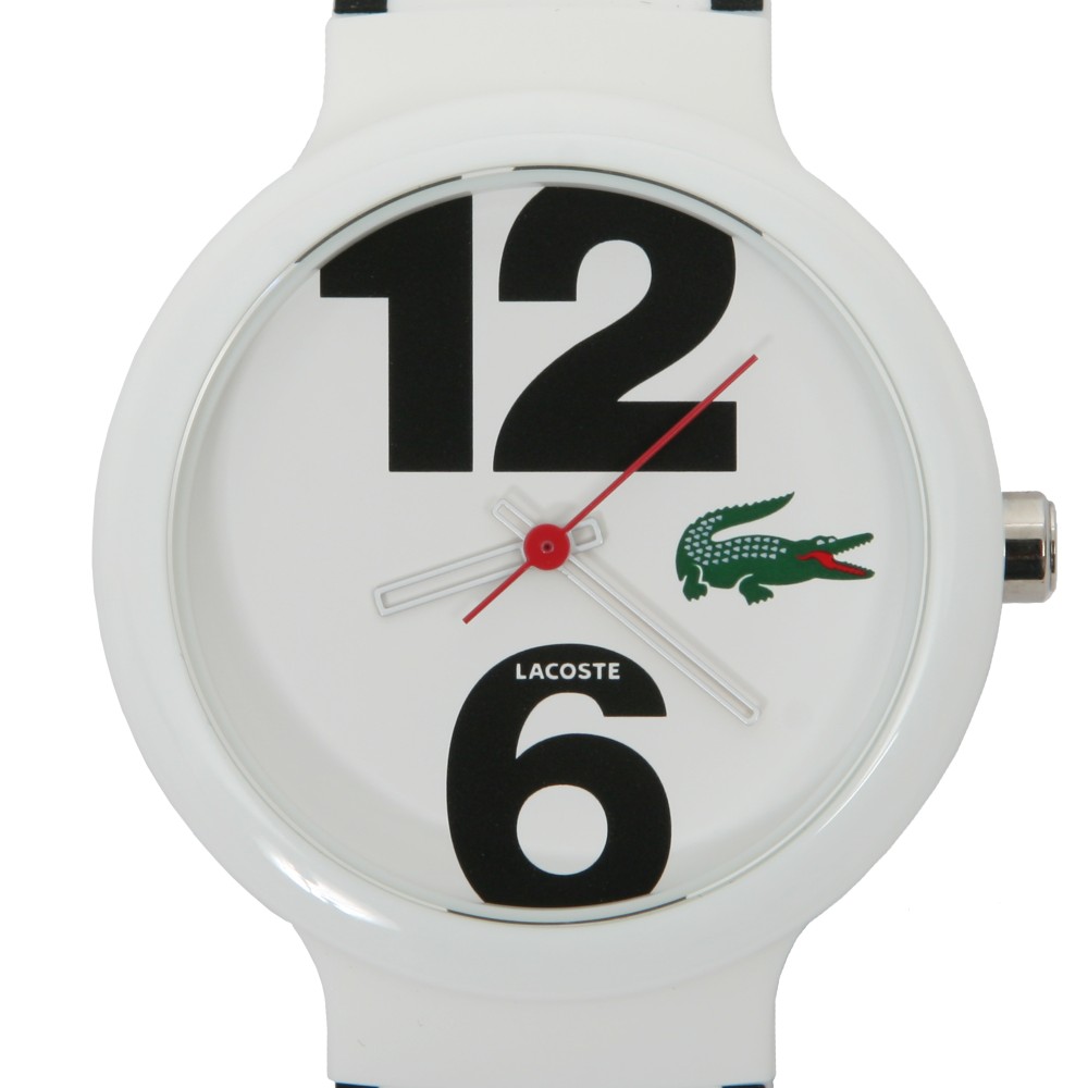 Lacoste Goa White/Black Watch | Oxygen Clothing