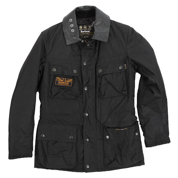 Barbour Lifestyle Barbour Black Surtees Wax Jacket | Oxygen Clothing